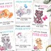 Cat Valentine Card Template, Kitten Valentines Cards for Kids Classroom ...