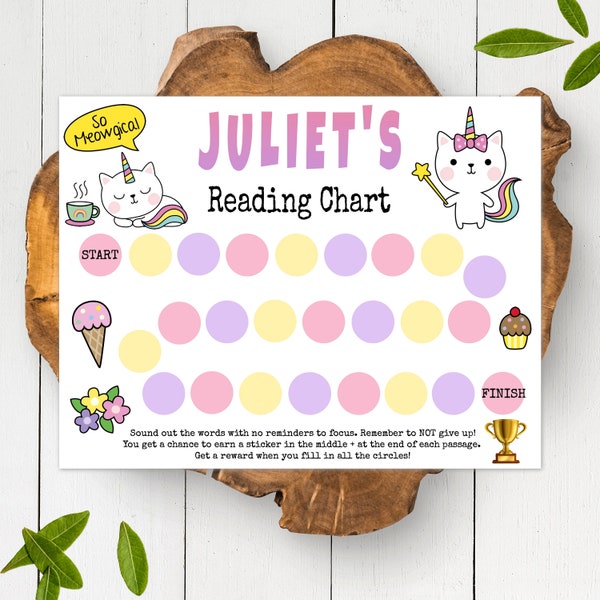 Reading Reward Chart - Etsy