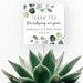 Watch Me Grow Plant Sign Template, Succulent Favor Tag Template, First ...