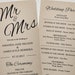 Editable Wedding Program Template, Printable Mr & Mrs Program Template ...