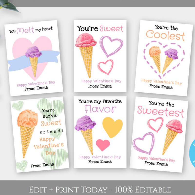 Ice Cream Card - Etsy