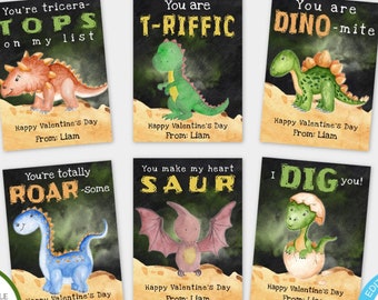 Custom Photo Valentine Dinosaur Valentine's Day Card With - Etsy