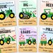 Tractor Valentines Day Card Template, Tractor Valentines Cards for Kids ...