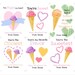 Ice Cream Valentines Day Card Template Ice Cream Valentines | Etsy