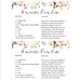 Floral Recipe Card Template Forget Me Not Recipe Card - Etsy