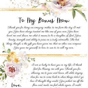 Bonus Mom Gift Editable Template, Printable Mother's Day Gift, Step ...