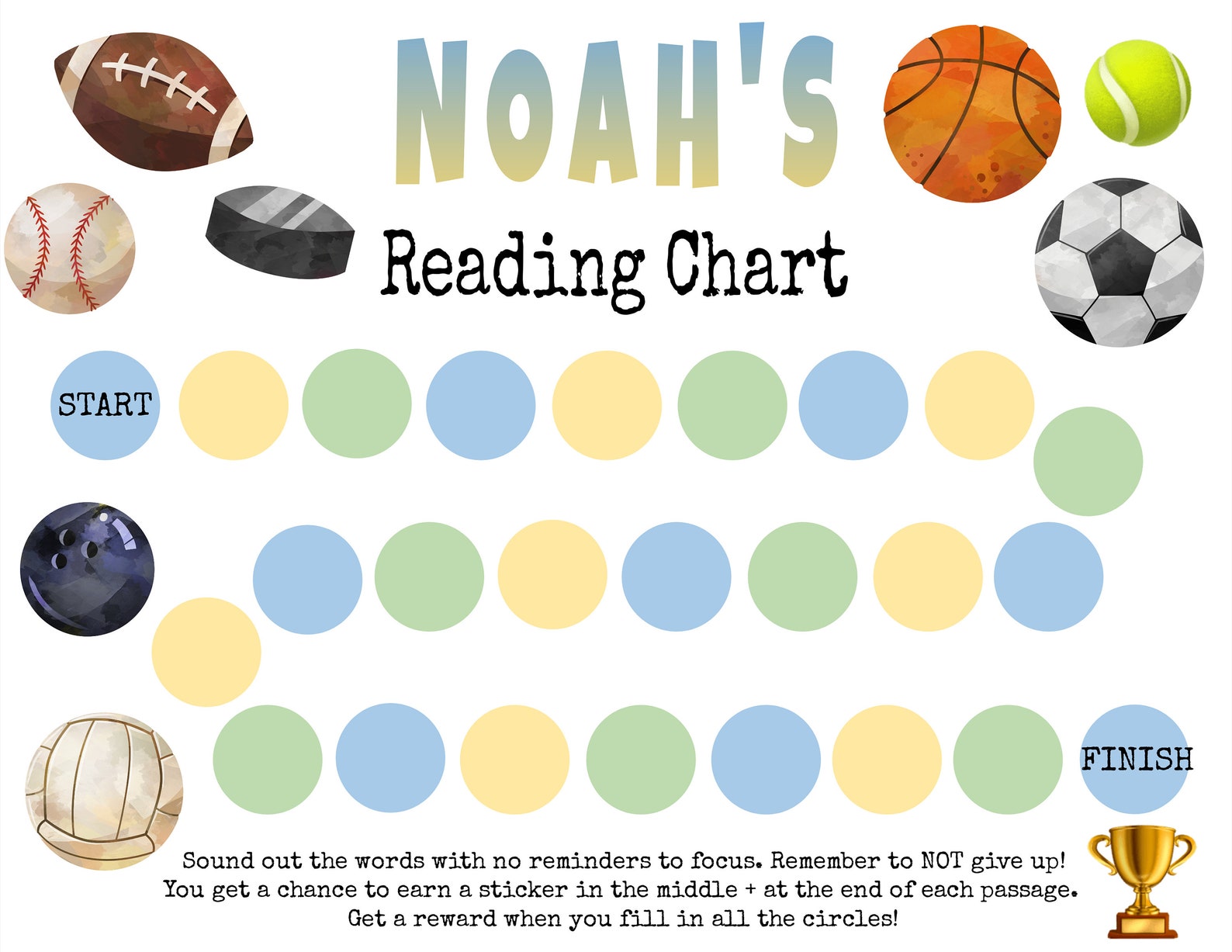 Reading Reward Chart for Kids Printable Reading Chart - Etsy