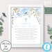 Blue Personalized Prayer Sign for Boy, Editable Baptism Gift for Boy ...