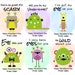 Monster Valentines Day Card Template, Monster Valentines Cards for Kids ...