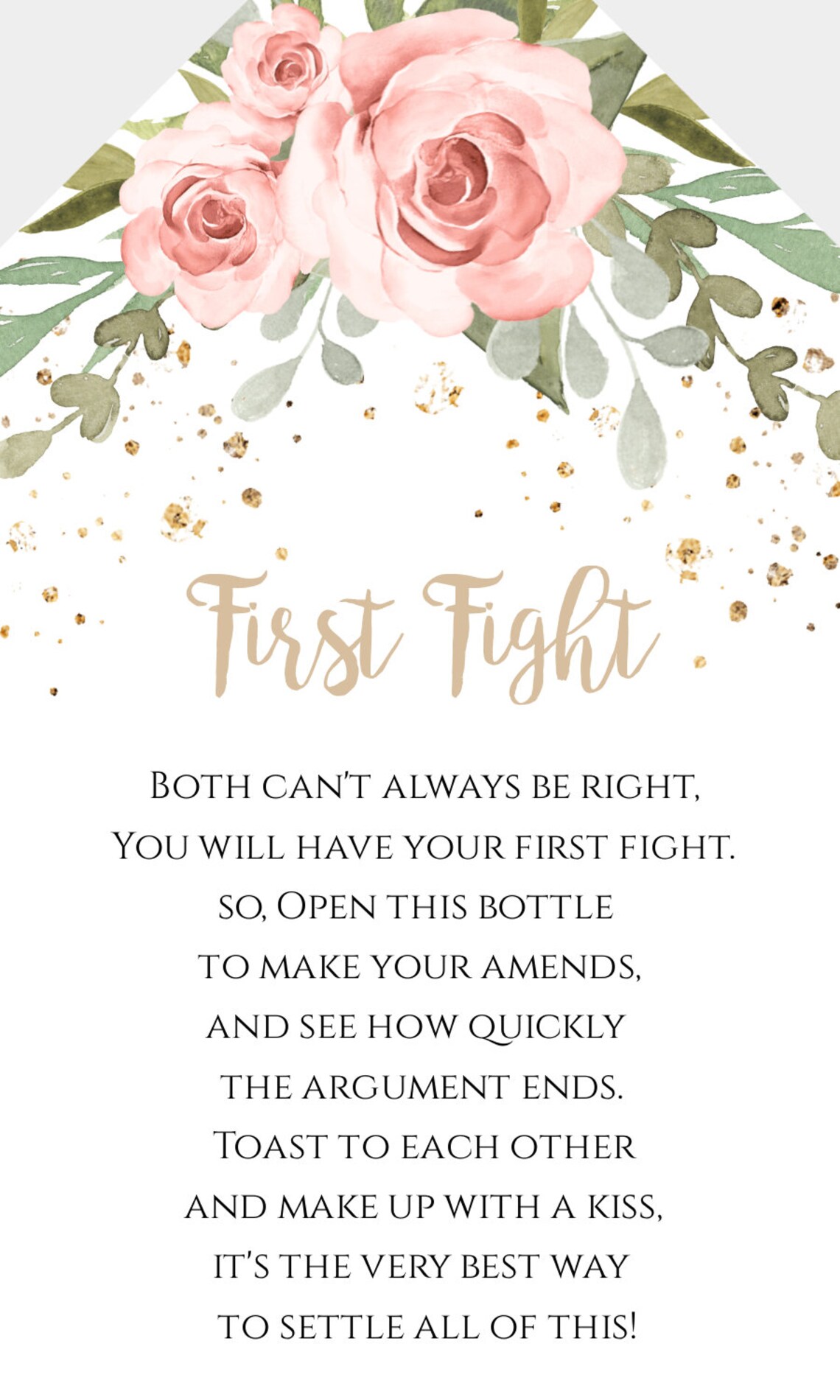 A Year of Firsts Wine Bottle Tag Template Wedding Milestone - Etsy