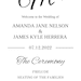 Mr & Mrs Printable Wedding Program Template, Black White Ceremony ...