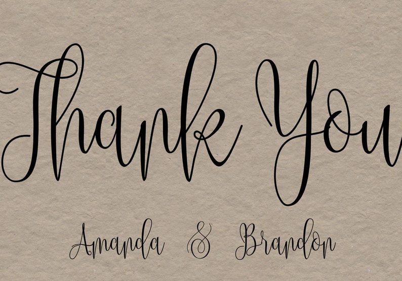 Rustic Thank You Card Template, Printable Thank You Card, Editable ...
