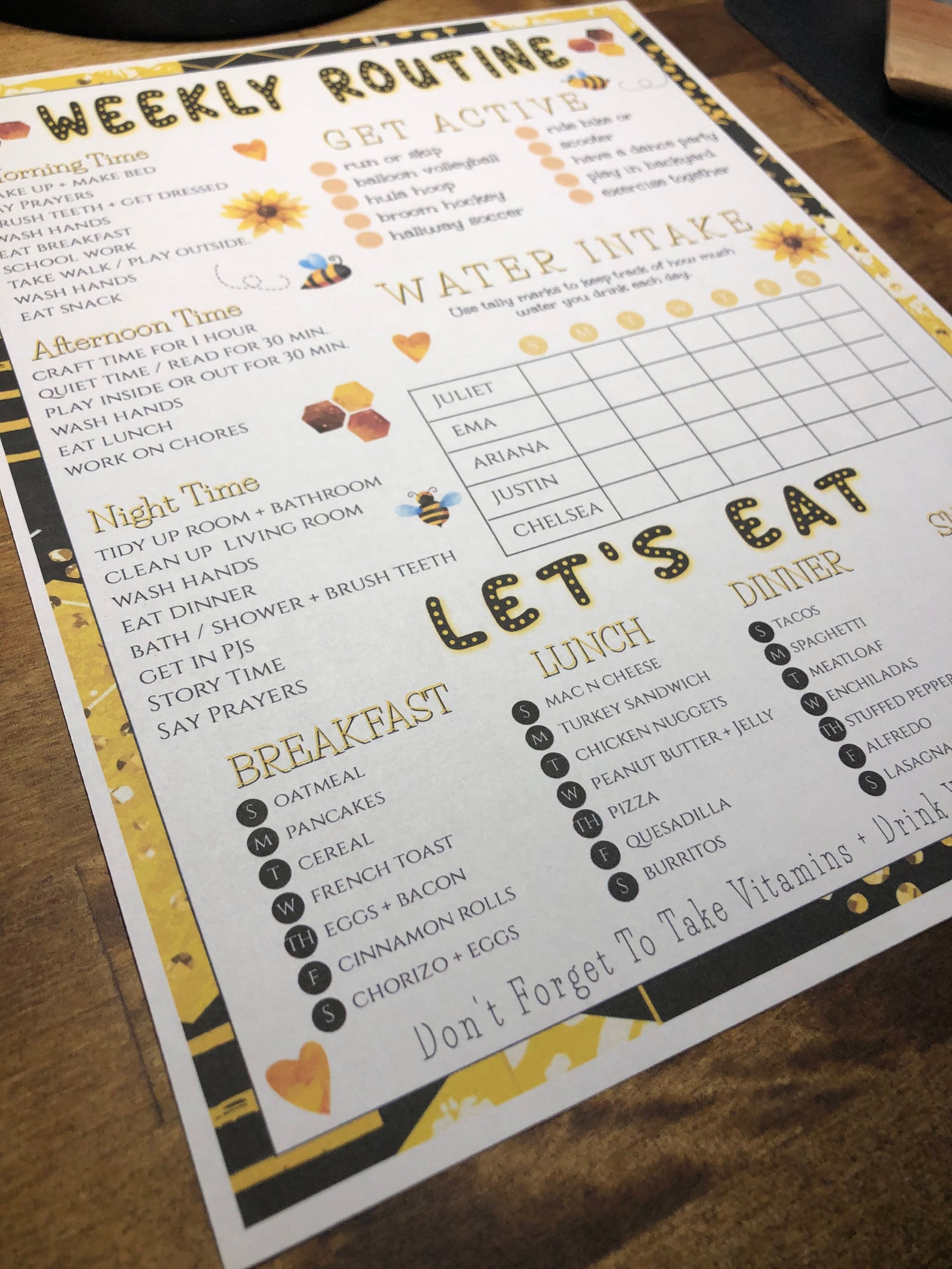 Printable Homeschool Planner for Kids Editable Weekly Planner - Etsy