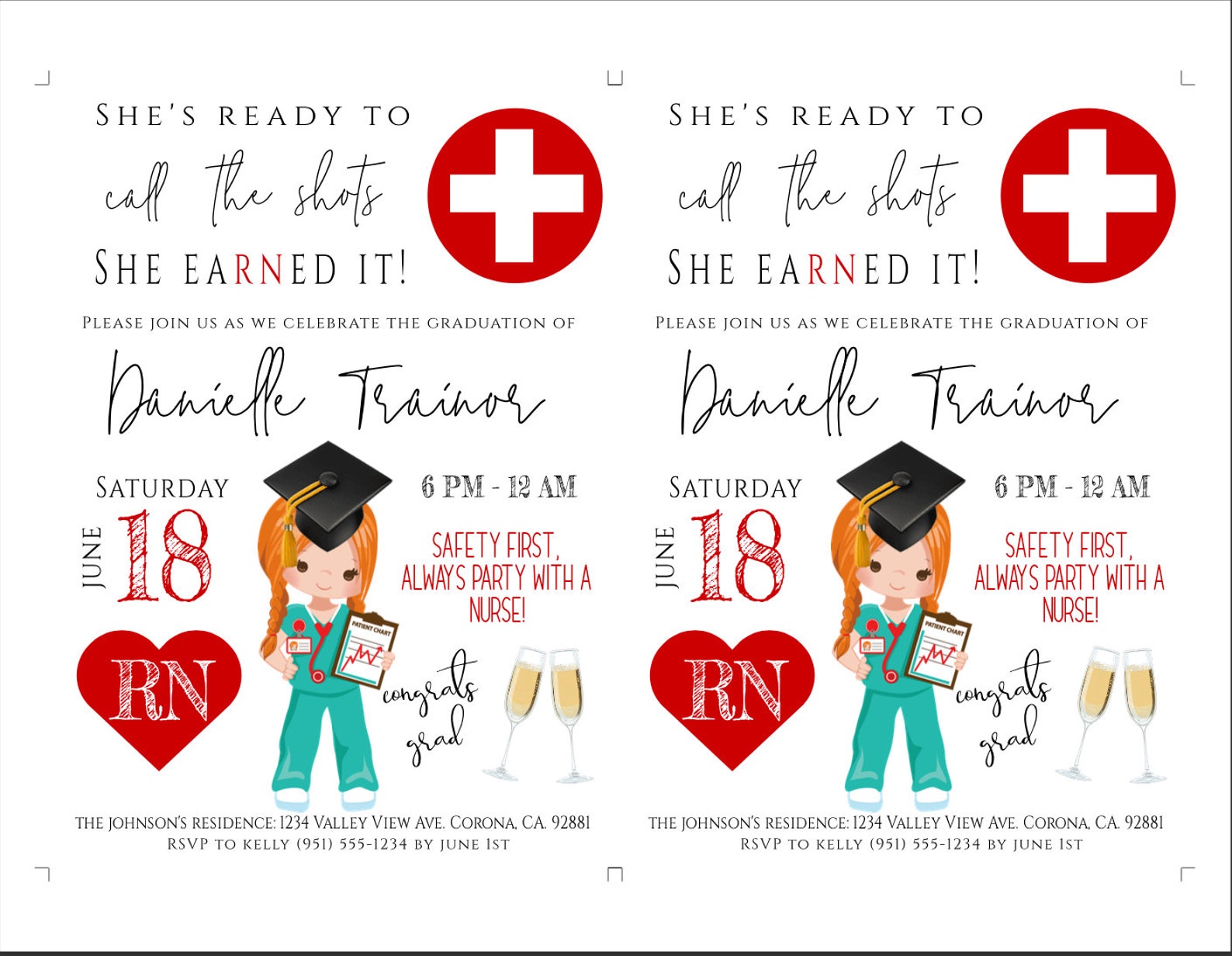Registered Nurse Class of 2021 Nurse Graduation Party | Etsy