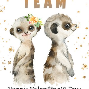 Jungle Valentine Card Template, Safari Valentines Cards for Kids ...