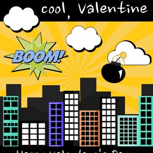 Super Hero Valentines Day Card Template, Superhero Valentine Cards for ...
