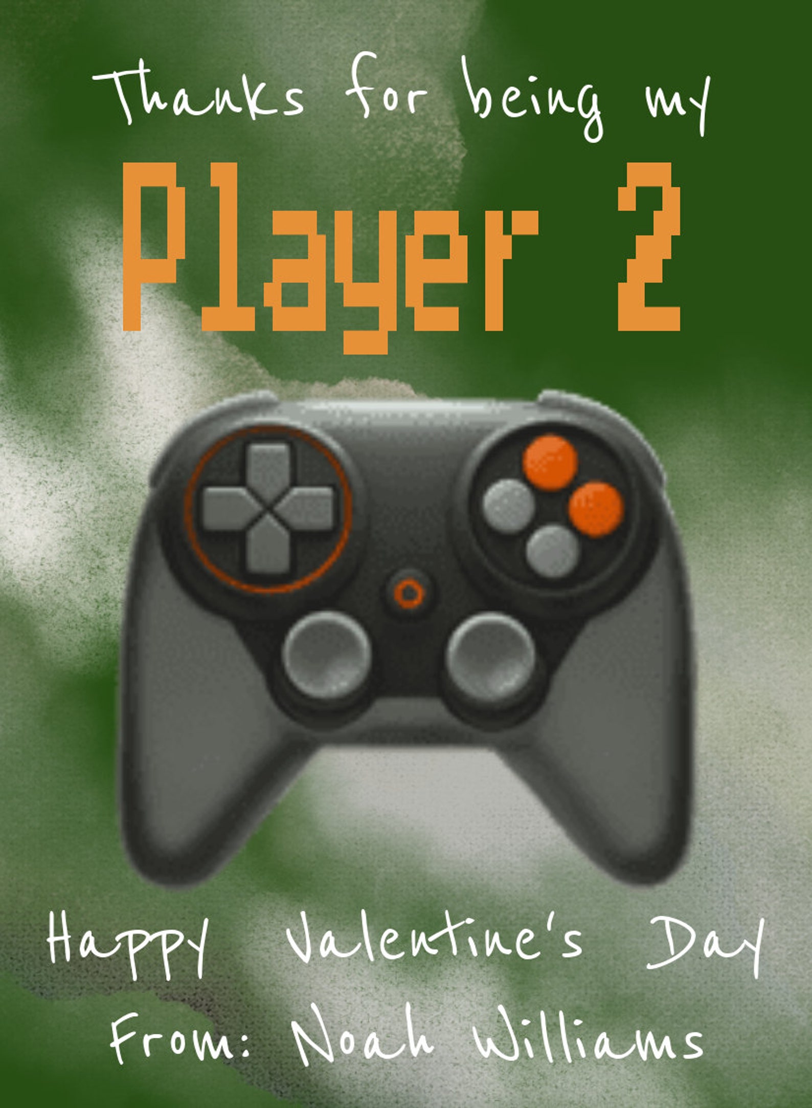 Video Game Valentines Day Card Template, Gamer Valentines Cards for ...