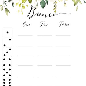 Fall Bunco Card Template Set, Printable Bunco Table Card, Editable ...