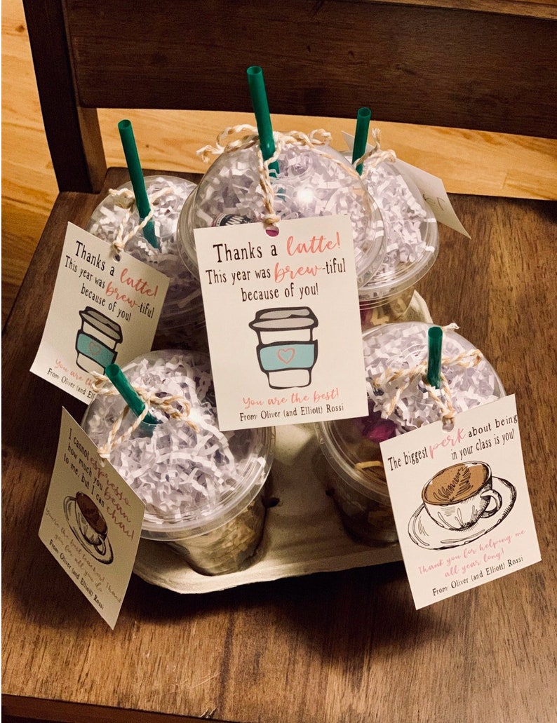 End of the Year Teacher Gift Tag Template, Appreciation Gift Tag ...
