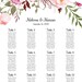 Pink Floral Wedding Seating Chart Template Wedding Seating - Etsy