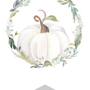 Fall Baptism God Bless Banner Template, White Pumpkin Printable Baptism ...