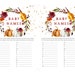 Fall Pumpkin Baby Name Game Template Editable Autumn Baby - Etsy