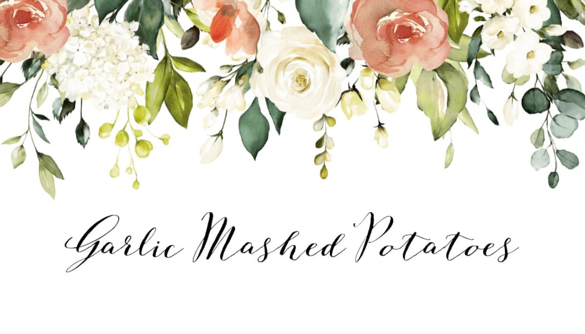 Fall Watercolor Flower Food Label Card Template Editable Tent - Etsy