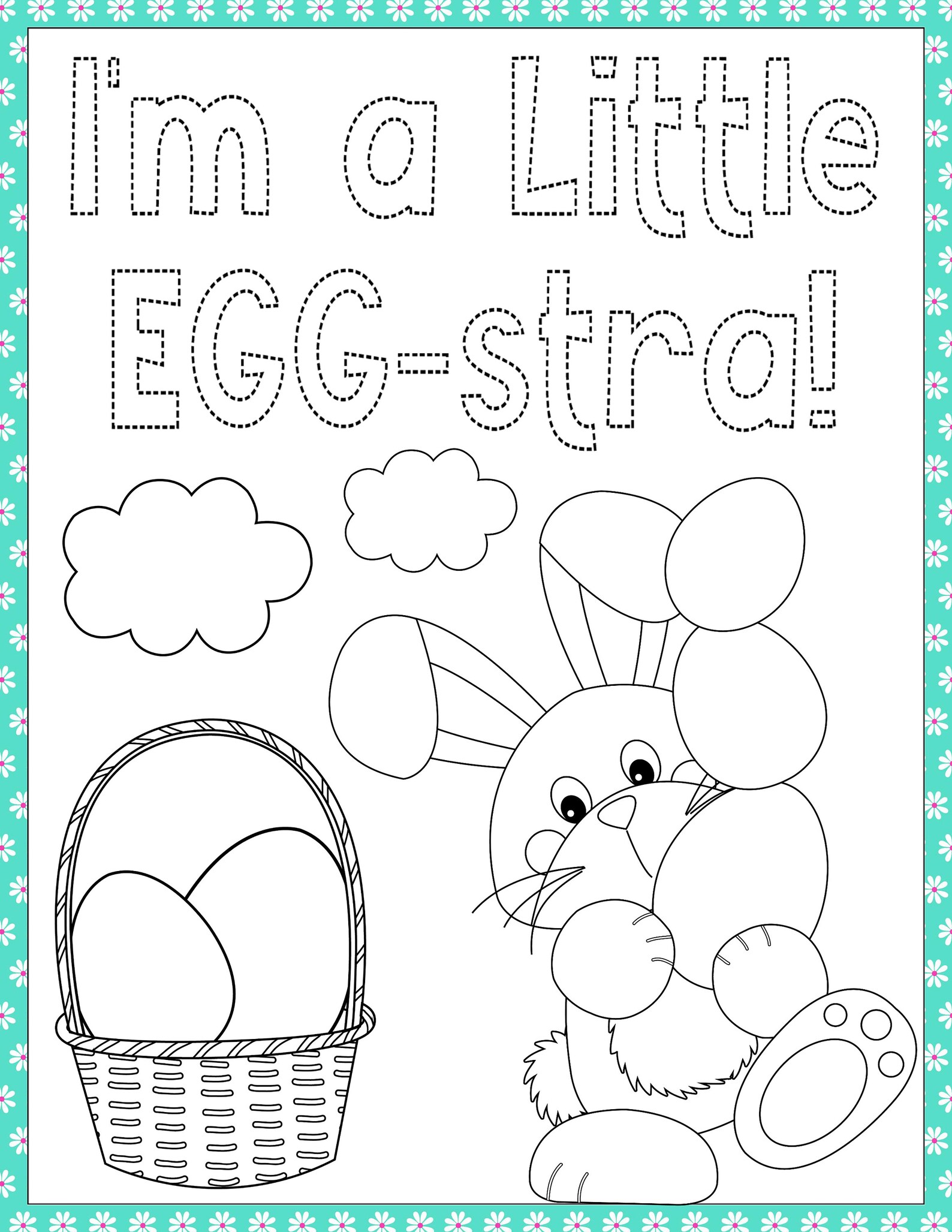 Easter Coloring Pages for Kids, 10 Page Coloring Printable Template ...