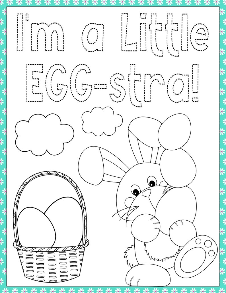 Easter Coloring Pages for Kids, 10 Page Coloring Printable Template ...