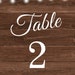 Rustic Table Number TEMPLATE, Rustic String Lights Wedding Table Number ...