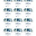 Blue Par-tea Thank You Tag Template Set Birthday Party Favor - Etsy