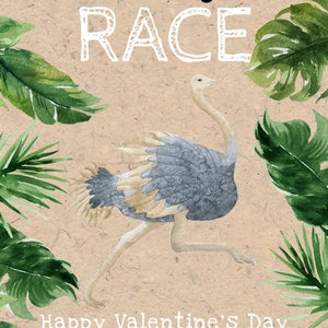 Safari Valentines Day Card Template, Safari Valentines Cards for Kids ...