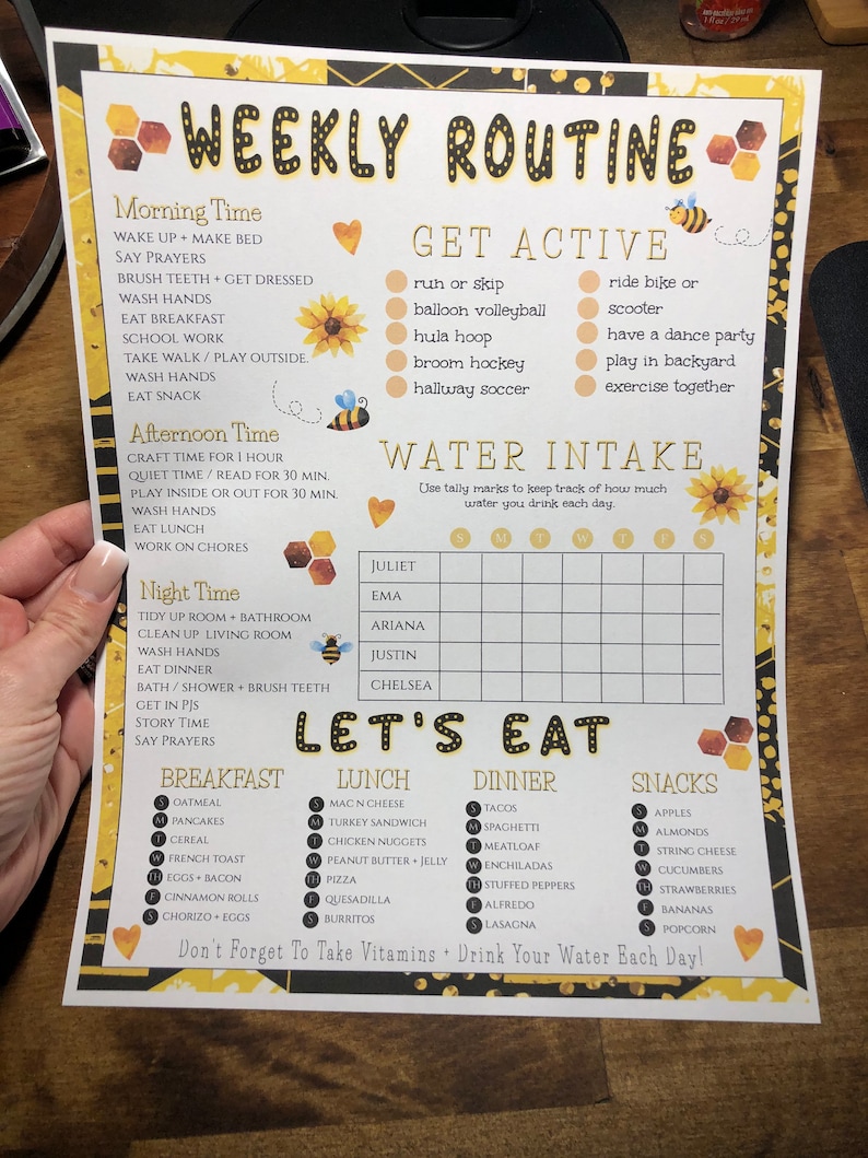 Printable Homeschool Planner for Kids Editable Weekly Planner - Etsy