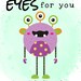 Monster Valentines Day Card Template, Monster Valentines Cards for Kids ...