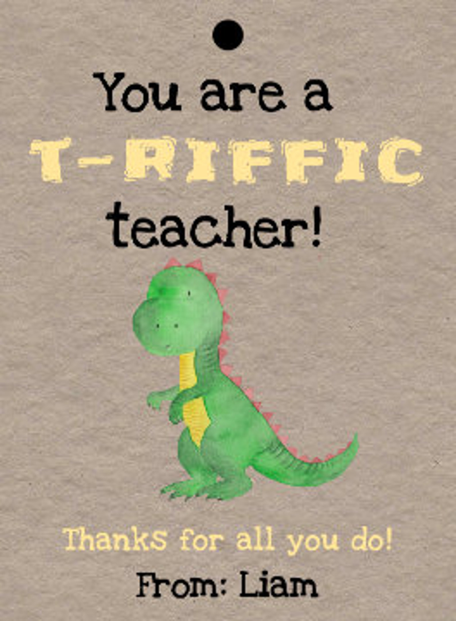 End of the Year Teacher Gift Tag Template Teacher - Etsy