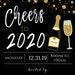 Cheers to 2020 Invite New Year's Eve Party Invitation - Etsy