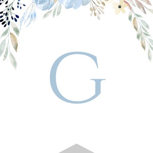 Blue Floral God Bless Banner Template for Boy Baptism, Editable Blue ...