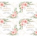 Registry Insert Card Template for Baby Shower, Pink Floral Shower ...