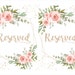 Pink Floral Reserved Sign Template Editable Gold Geometric - Etsy