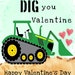 Tractor Valentines Day Card Template Tractor Valentines Cards - Etsy