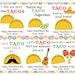 Taco Valentine Card Template, Taco Valentines Cards for Kids Classroom ...