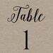 Rustic Table Number Template With String Lights Printable - Etsy