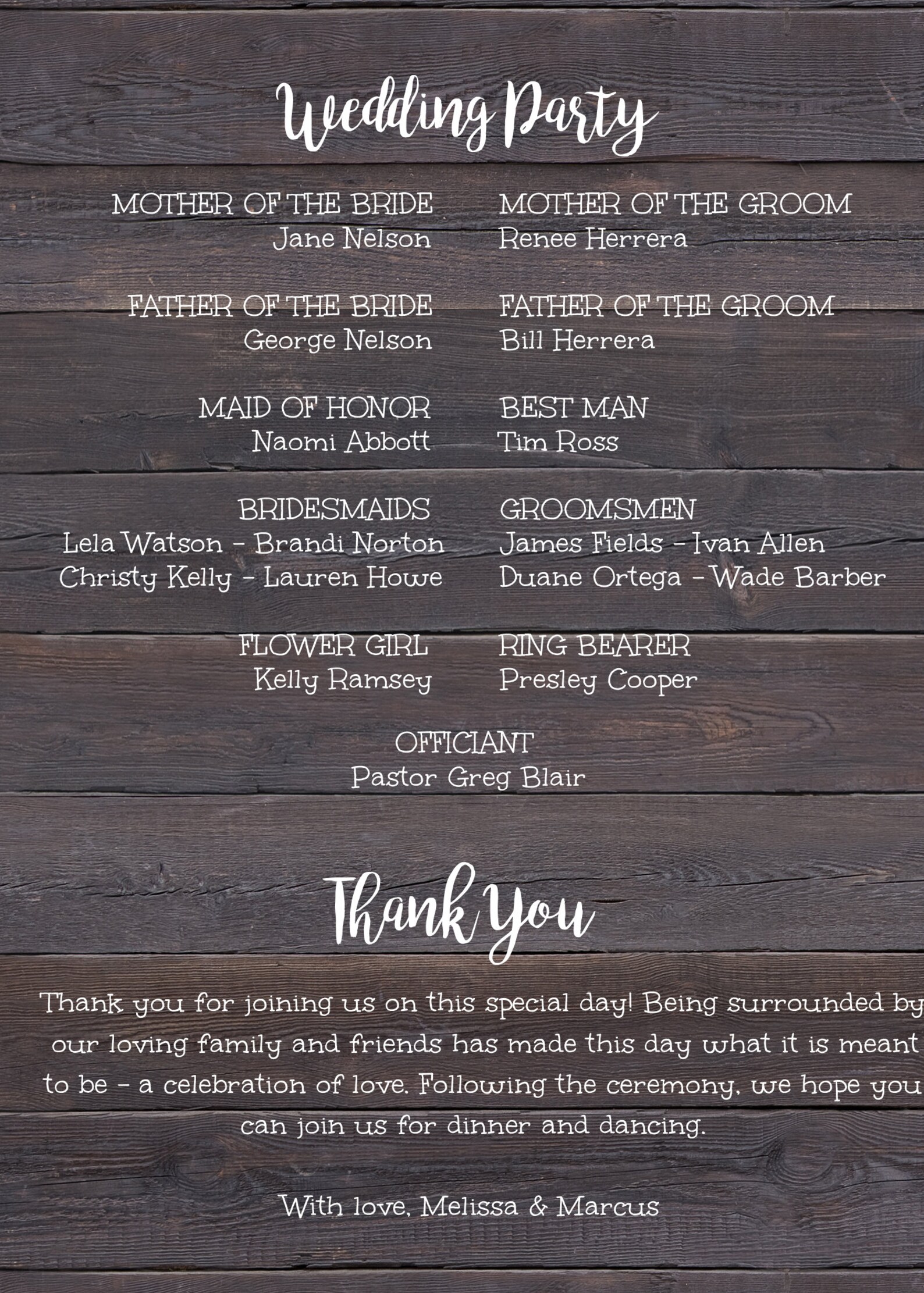 Rustic Floral Wedding Program Template DIY Wedding Program - Etsy