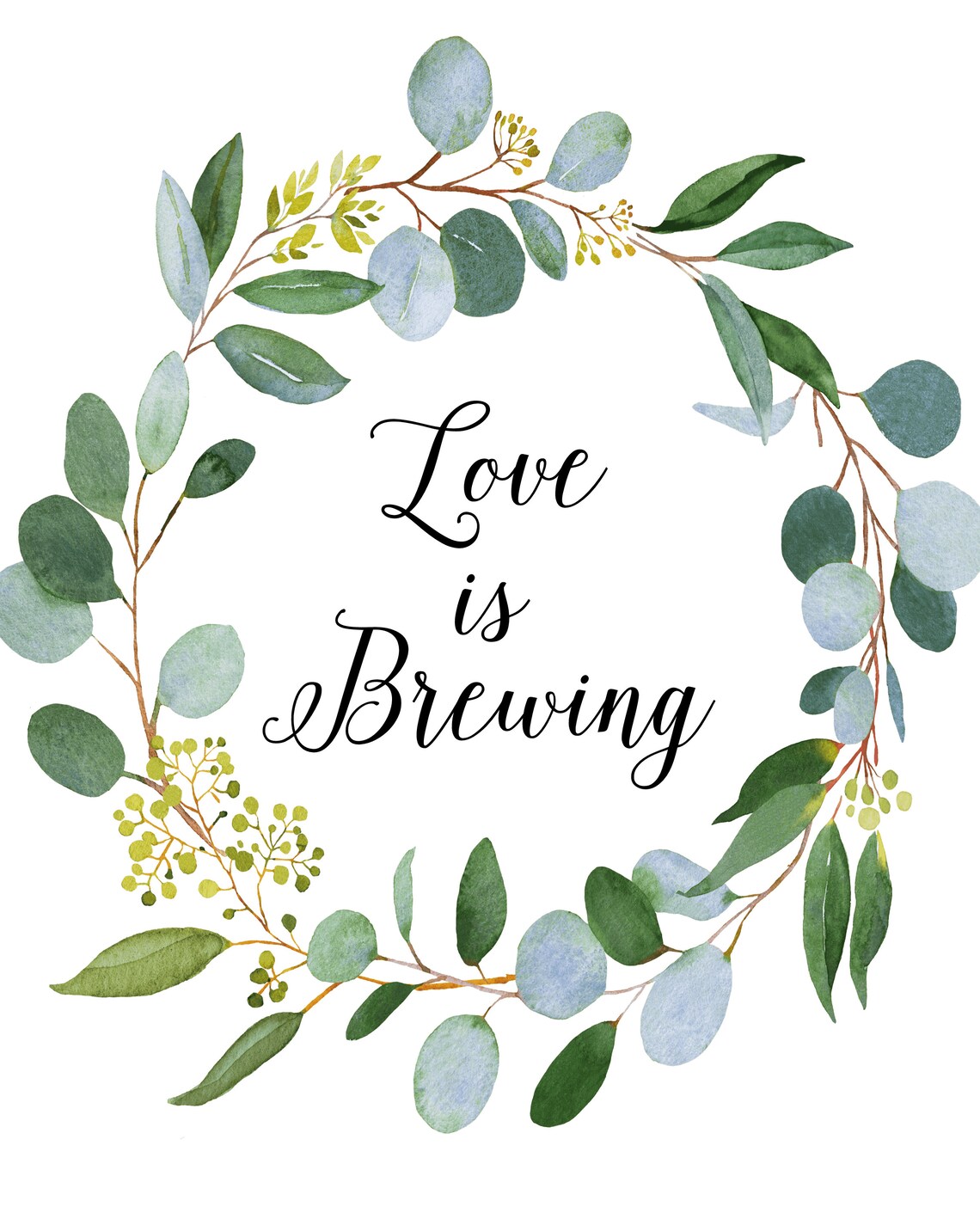 Love is Brewing Sign Bridal Shower Sign Baby Shower Sign | Etsy