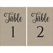 Rustic Table Number Template Wedding Printable Template - Etsy