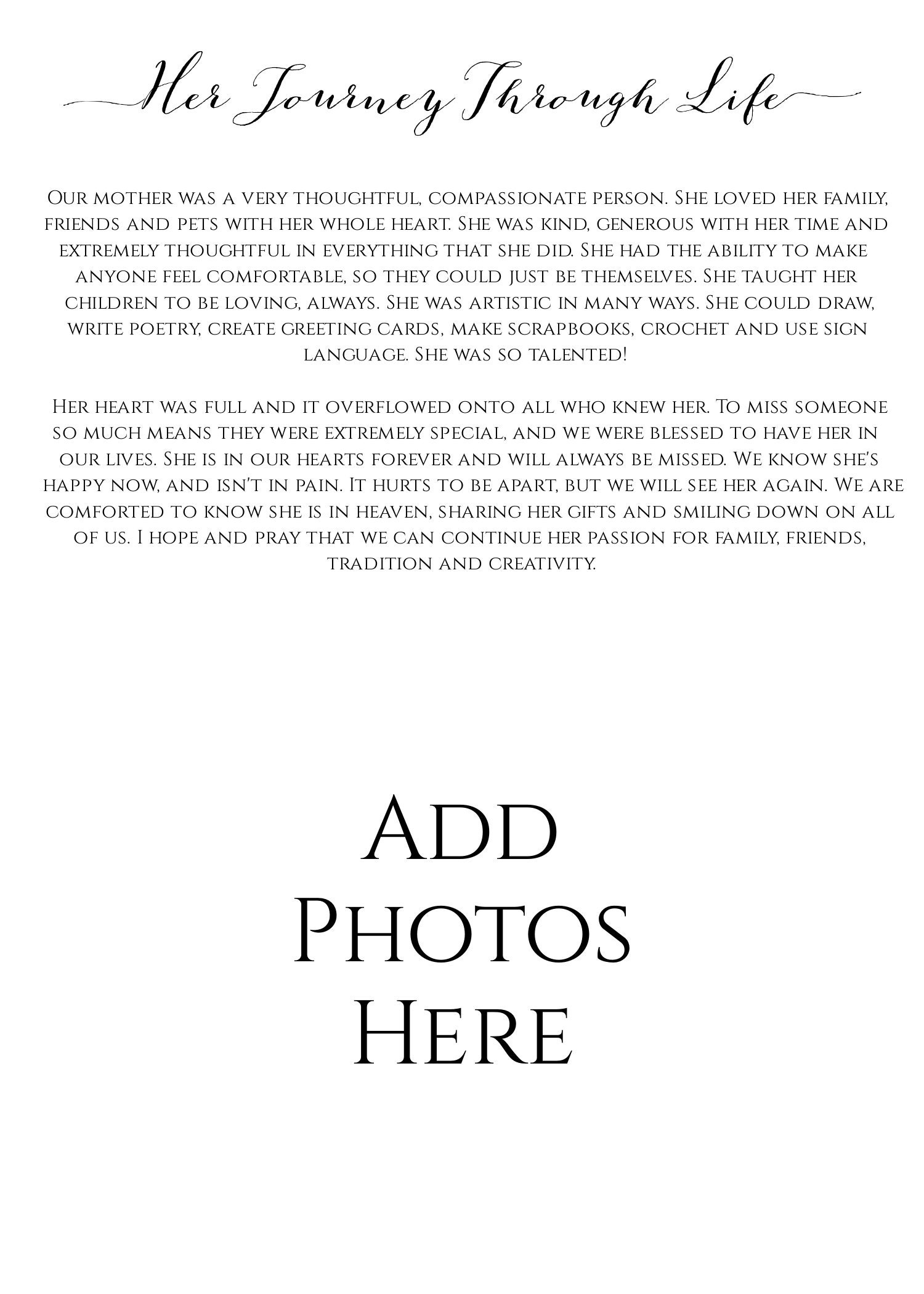 Yellow Floral Funeral Template Printable Funeral Template - Etsy UK