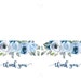 Blue Floral Folding Thank You Card Template, Funeral Thank You Note ...