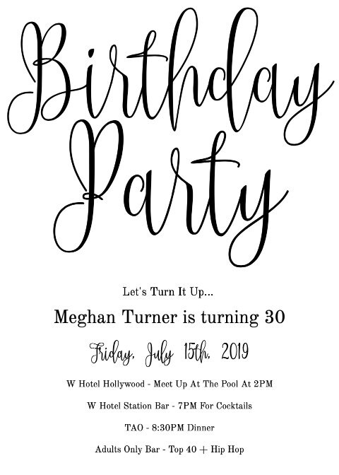 Birthday Invitation Template Script Birthday Invitation Edit | Etsy