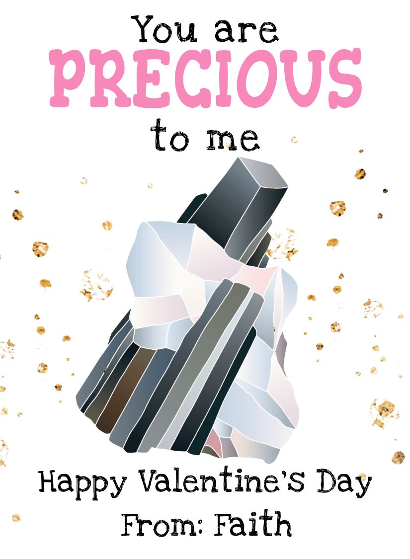 Gem Valentines Day Card Template, Jewel Valentines Cards for Kids ...