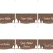 Holiday Party Buffet Cards, Rustic Christmas Food Tent Card Template ...